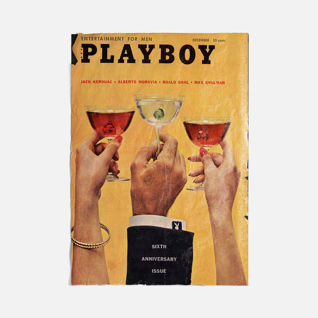 Vintage Ads- Playboy 59- Wooden Poster – Famous Rebel