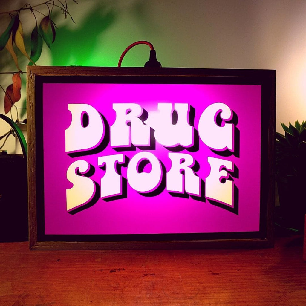 Drugstore- Lightbox. Original Lighting by Famous Rebel
