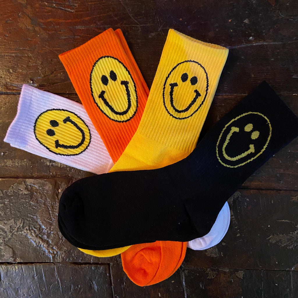 Smiley Socks-Classic Crop. Funky Fashion at Famous Rebel.