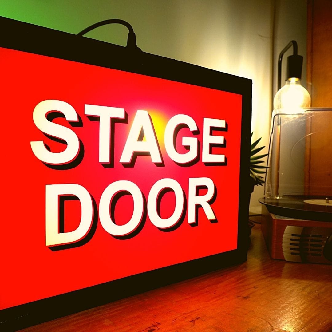 Stage Door - Lightbox. Original Lighting by Famous Rebel
