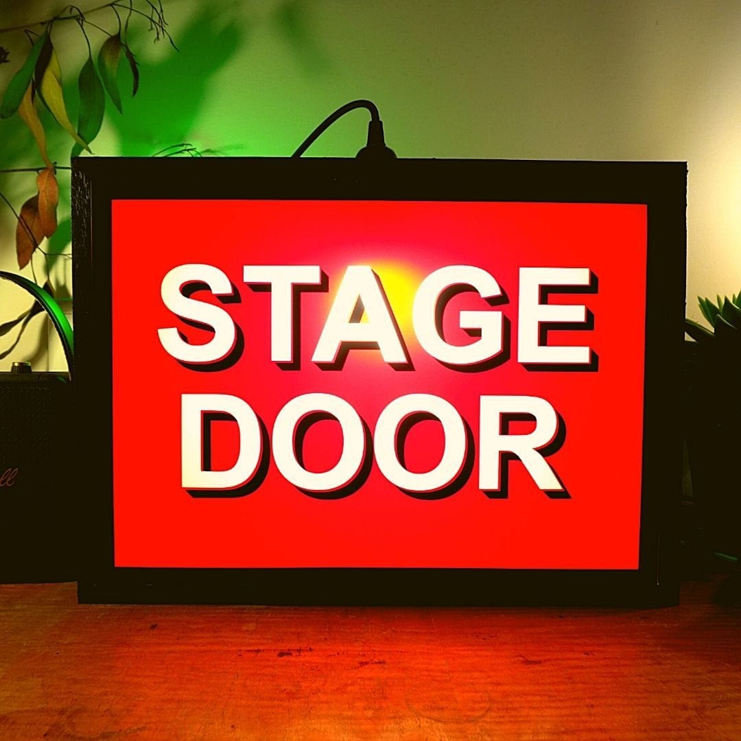Stage Door - Lightbox. Original Lighting by Famous Rebel
