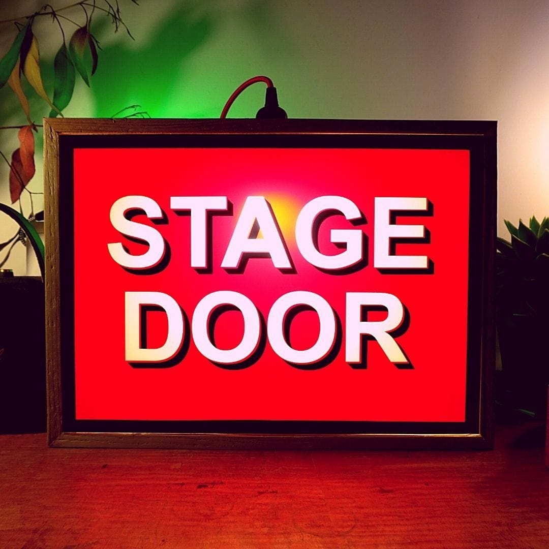 Stage Door - Lightbox. Original Lighting by Famous Rebel