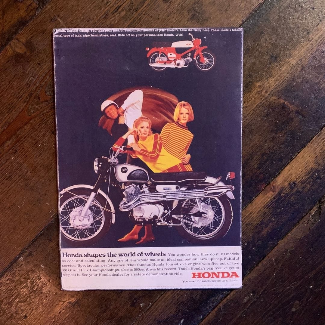 Vintage Honda Motorcycle Ads