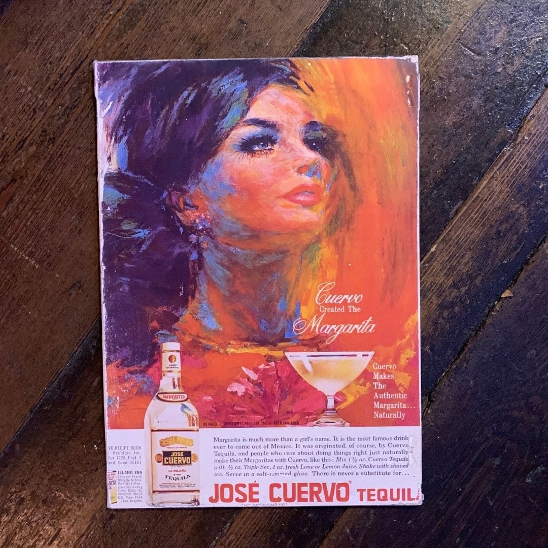 Retro Ads -Jose Cuervo Tequila - Wood Board Art – Famous Rebel