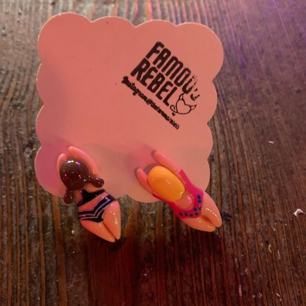 Y2K Jewellery-Bikini Bathers-Earrings. Funky Jewellery at Famous Rebel