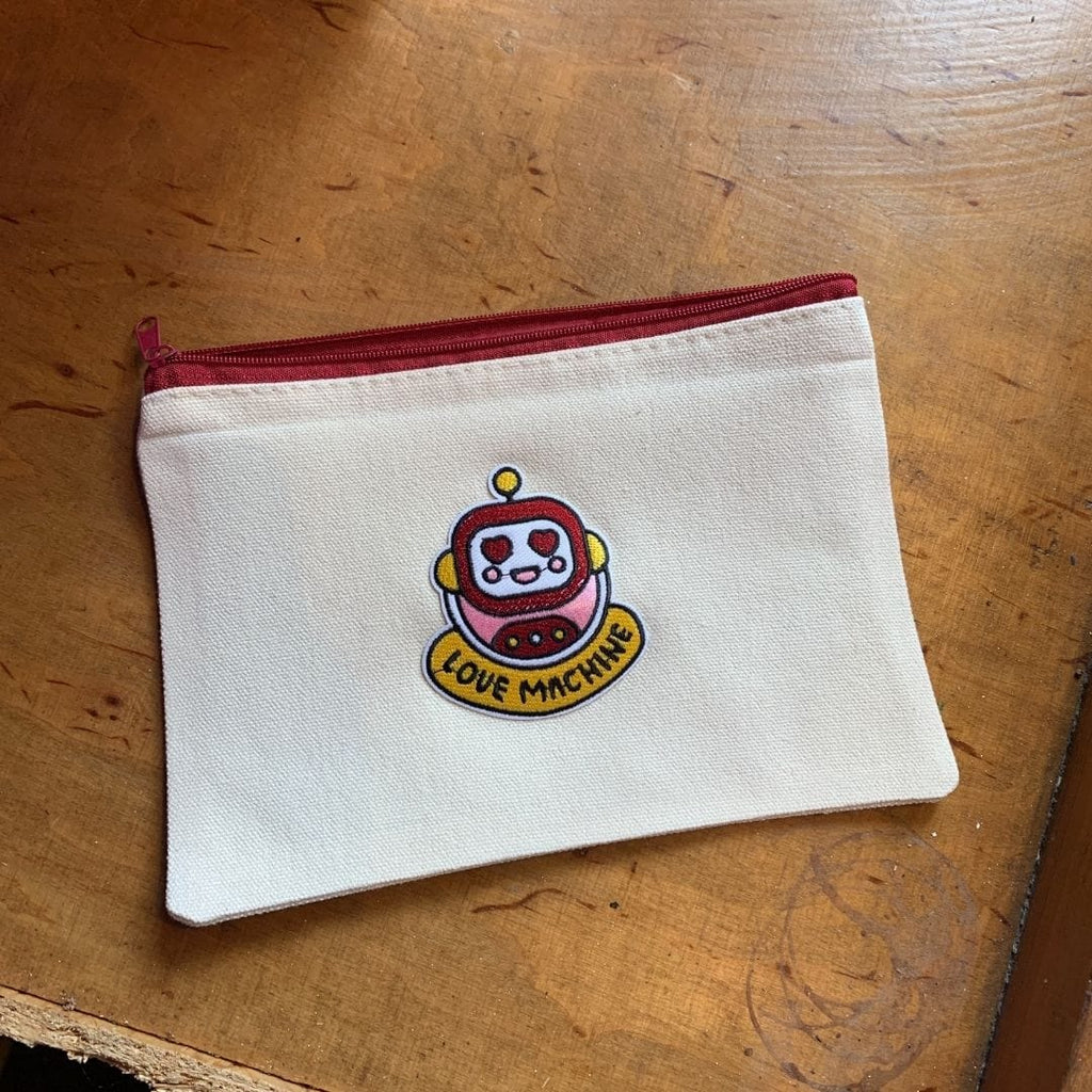 Zipper Pouch - "Love Machine". Exclusive to Famous Rebel